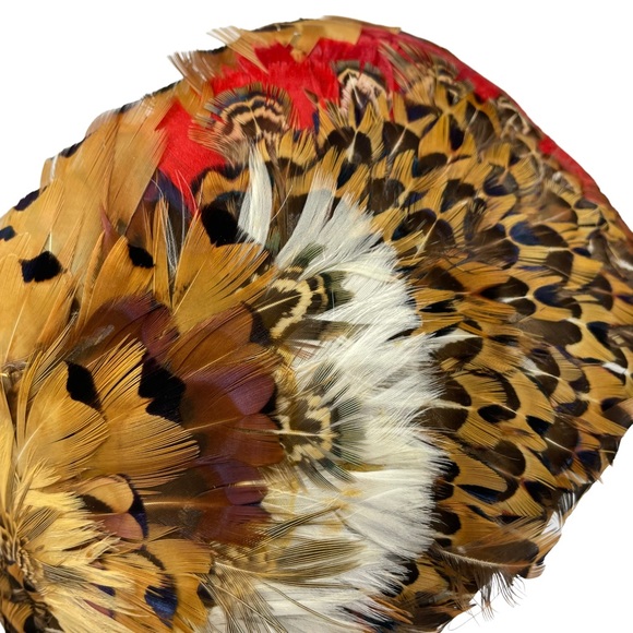 Vintage | Accessories | Stunning Colorful Pheasant Feather Womans ...
